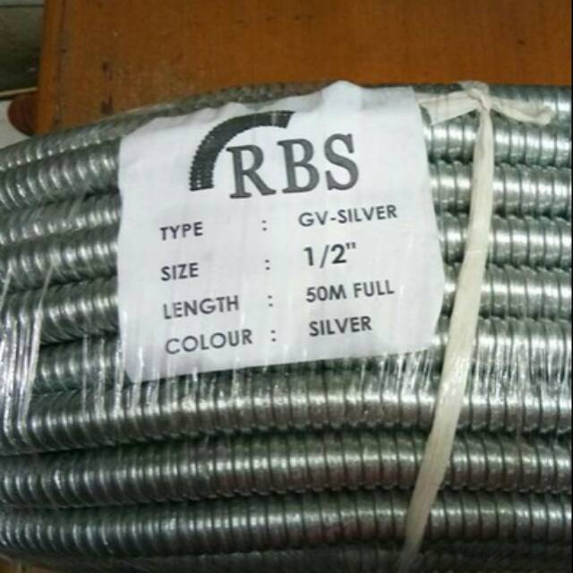 Jual Flexible Galvanis Conduit / Flexible Metal Conduit Uk. 1/2" merk ...