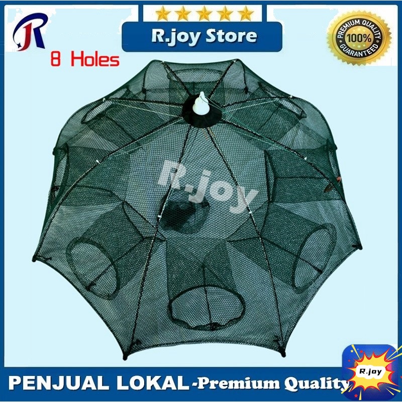 Jual Perangkap Bubu Payung 8 Lubang Alat Jaring Pancing Jala Ikan Udang Kepiting Lele Lobster ...