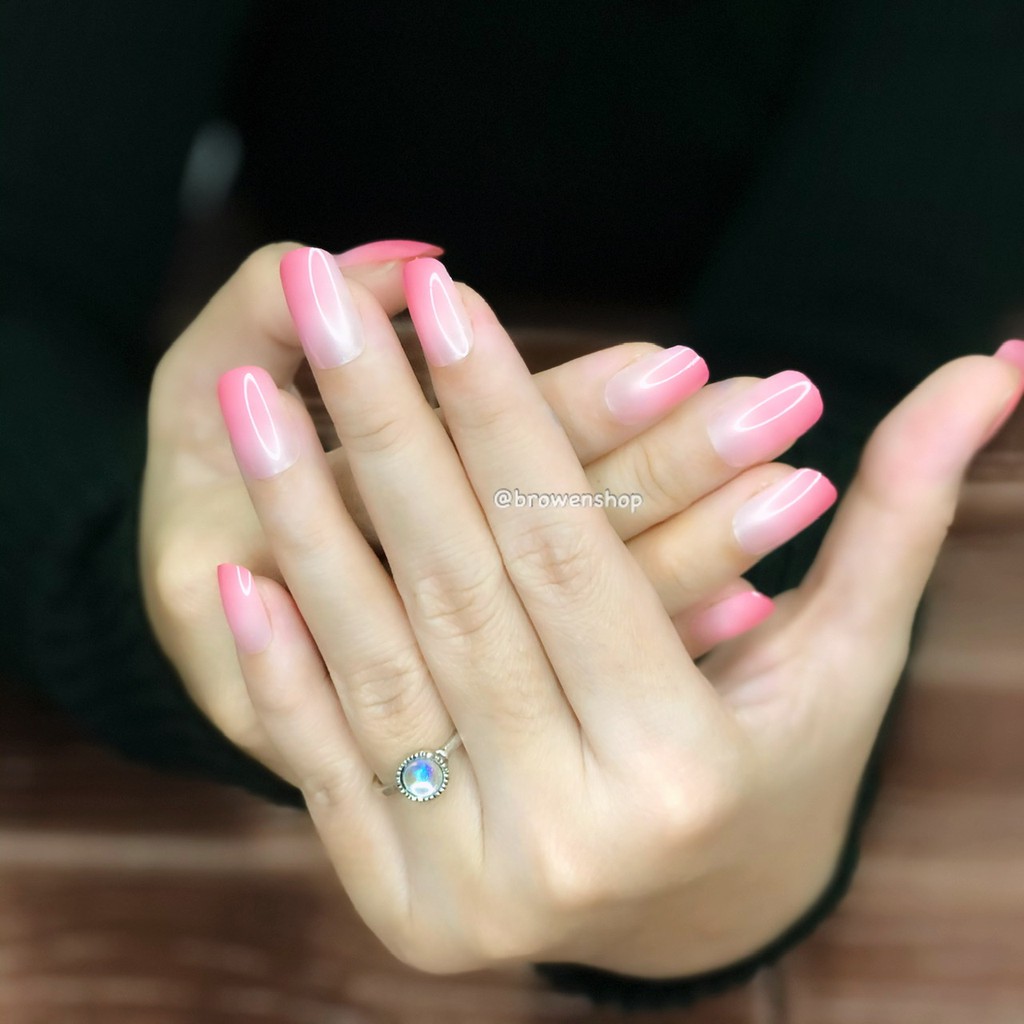 Jual kuku palsu french ombre gradasi fake nail gradation KPS | Shopee ...