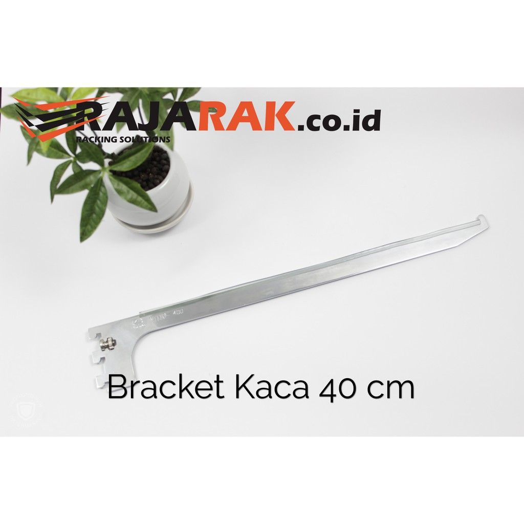Jual Daun Bracket Kaca 40 cm Tebal 3 mm Warna Chrome - Rak Dinding ...