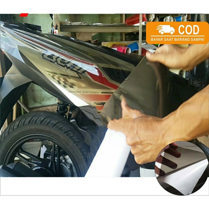 Jual Stiker Skotlet Motor Hitam Transparan Profix | Shopee Indonesia