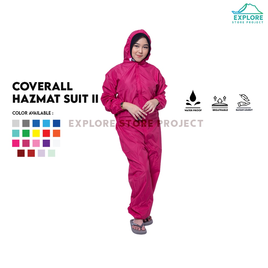 Jual APD HAZMAT COVER ALL HAZMAT SUIT WATERPROOF TYPE 2 | Shopee Indonesia