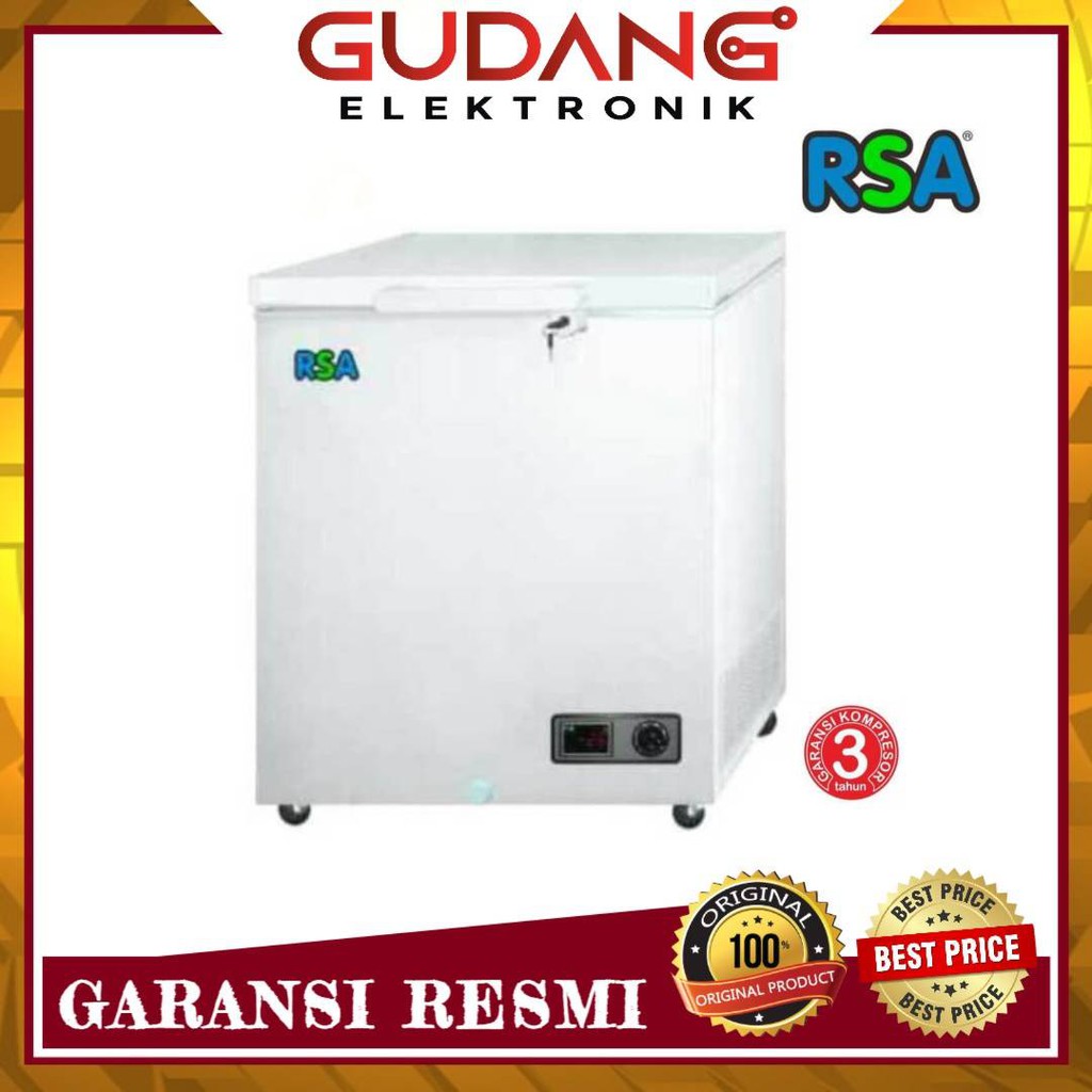 Jual CHEST FREEZER RSA 100 LEMARI PEMBEKU 100 Liter FREEZER BOX ...