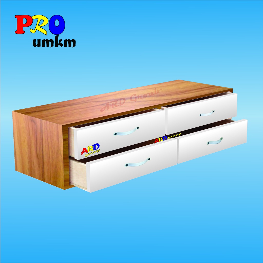 Jual (RL 020)Rak Laci Dinding Nakas Serbaguna 4 Kotak Penyimpanan ...