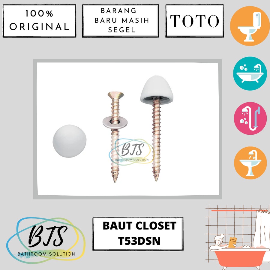 Jual Baut closet duduk TOTO T53DSN / T 53 DSN | Shopee Indonesia