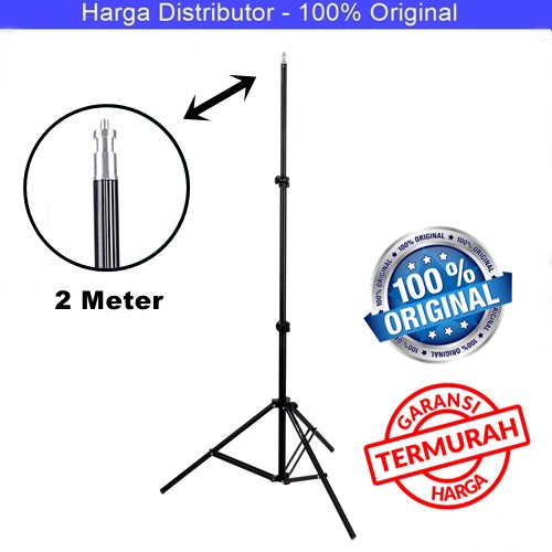 Jual Aluminum Light Stand 200cm Stand dia Tripod Lampu Studio | Shopee ...