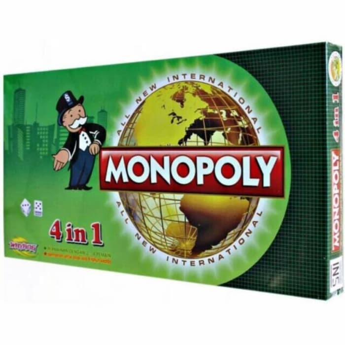 Jual Mainan Edukasi Monopoli 4in1 - Board Game Monopoli ular tangga ...
