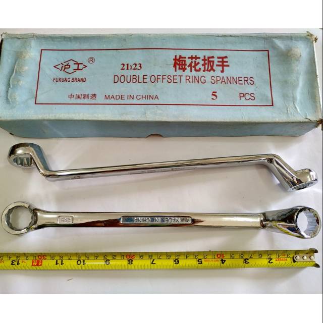 Jual Kunci Ring 21 x 23 BERKUALITAS/Kunci Ring Fukung FK Double Ring ...