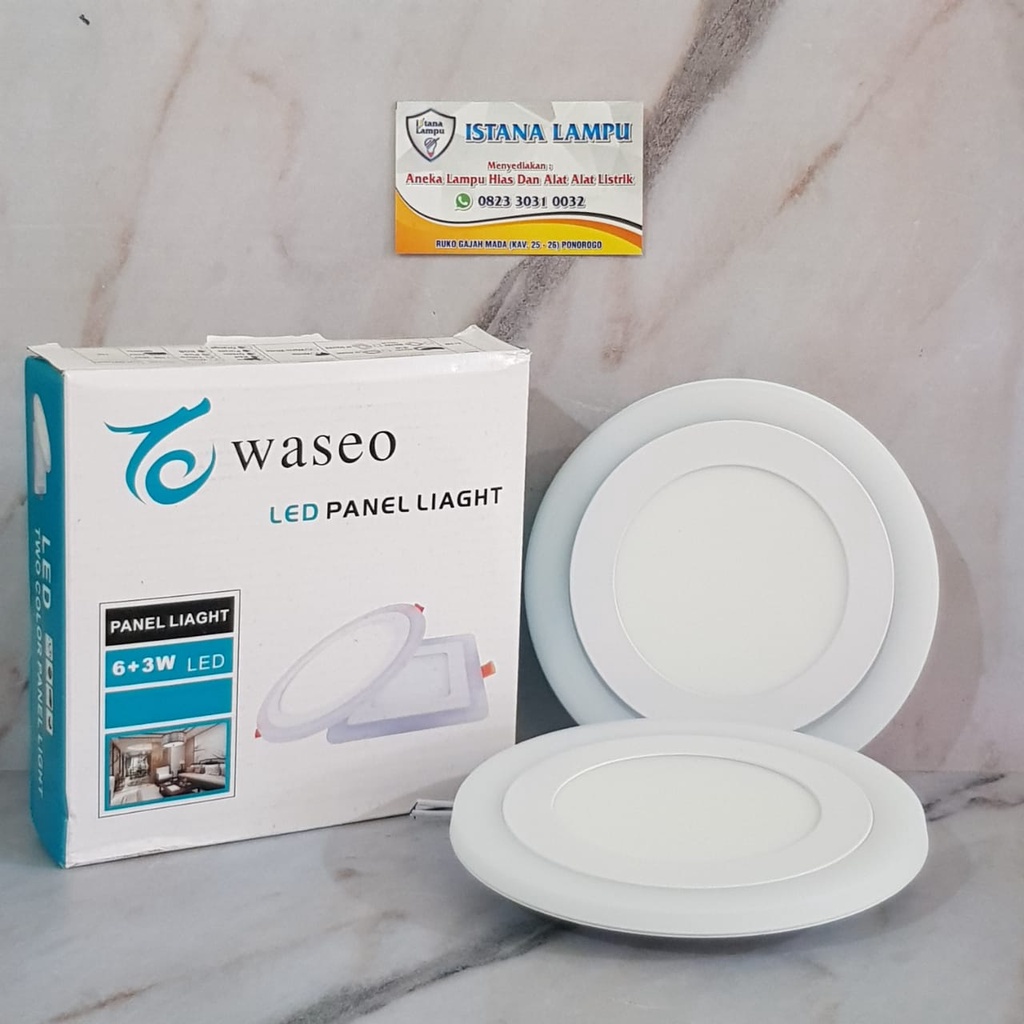Jual Waseo Downlight Bulat LED 2 warna isi 2 | Shopee Indonesia
