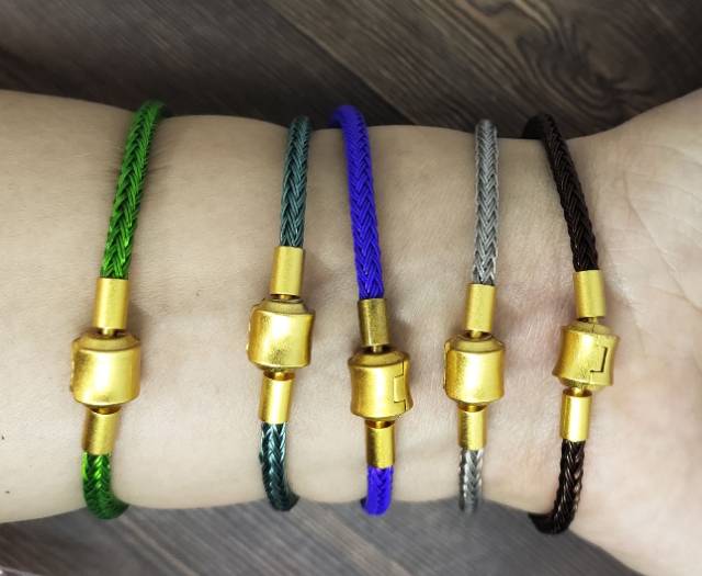 Jual Fifi Fashion Gelang Tali Kawat Anti Air Waterproof Charm Liontin ...