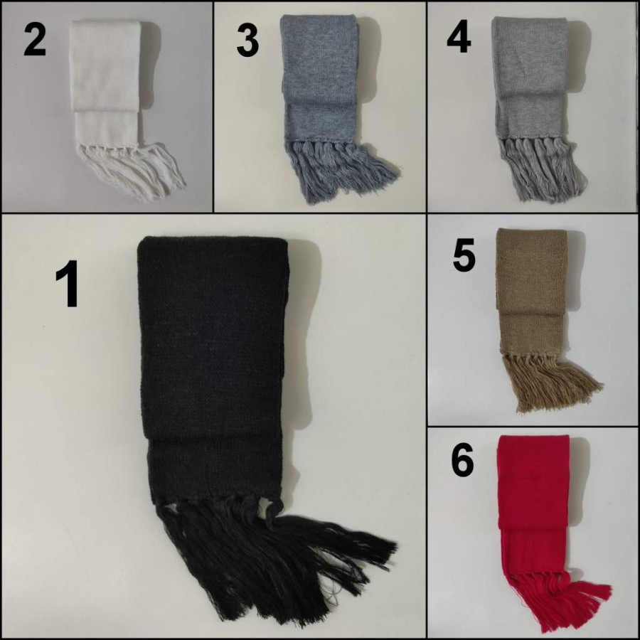 Jual Syal rajut VERSI TEBAL dewasa scarf shawl sal polos | Shopee Indonesia