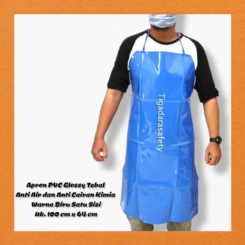Jual Apron atau Celemek PVC Glossy Tebal Anti Air dan Anti Cairan Kimia ...