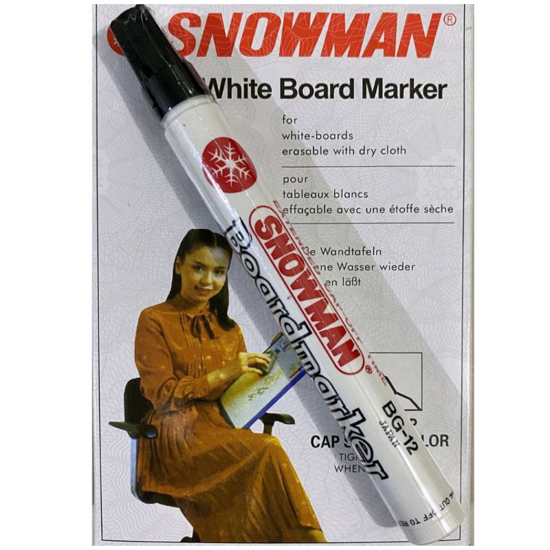 Jual SPIDOL SNOWMAN WHITEBOARD BG-12 ORIGINAL DAN PENGHAPUS WHITEBOARD ...