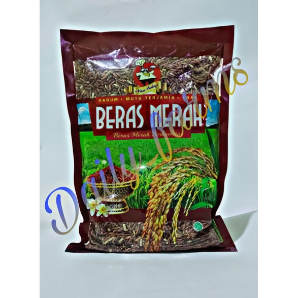 Jual BERAS MERAH CAP NASI SEDAP @500gr SUPER | Shopee Indonesia