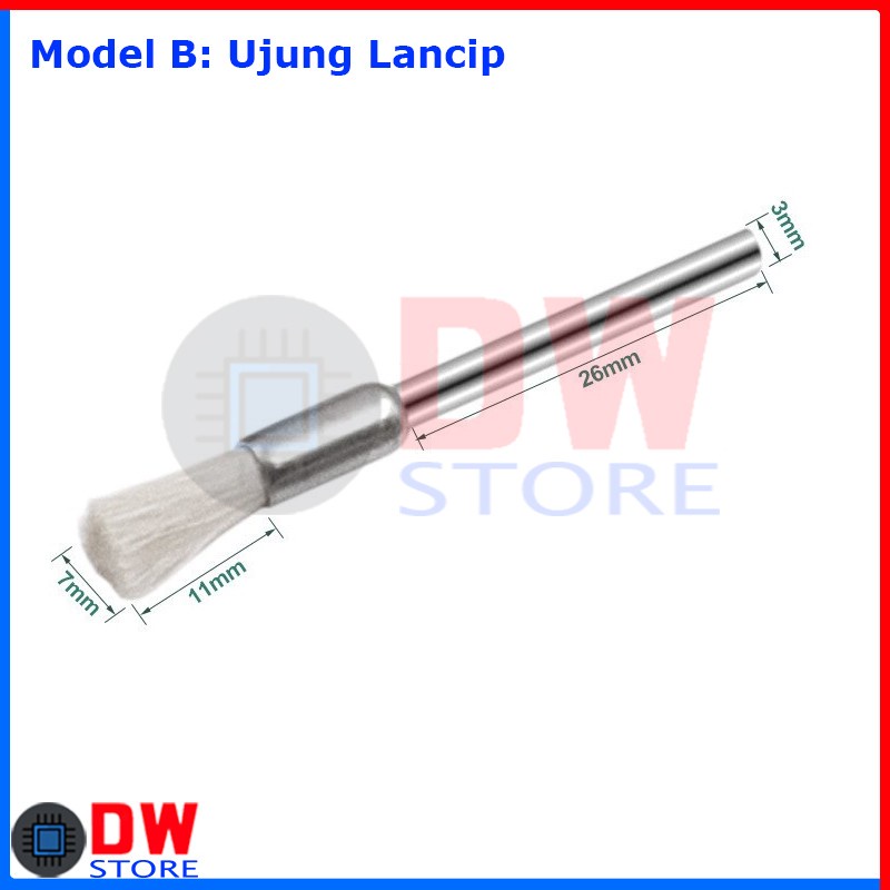 Jual Sikat Poles Wol Mini Grinder Wool Polish Brush Bor Gerinda Mini ...