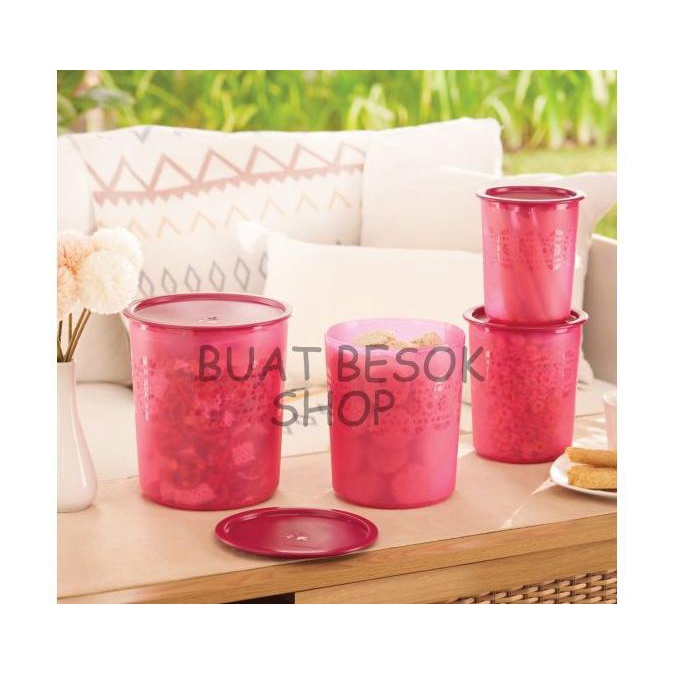 Jual Toples Makanan Kue Snack Lebaran Tupperware Raya Mosaic Canister ...
