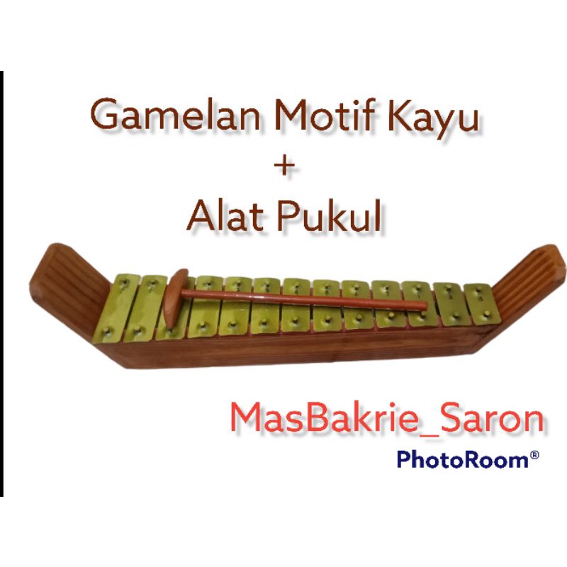Jual Gamelan Saron 13 Bilah+Pemukul Motif Kayu ,Cirebon Jawa barat alat ...