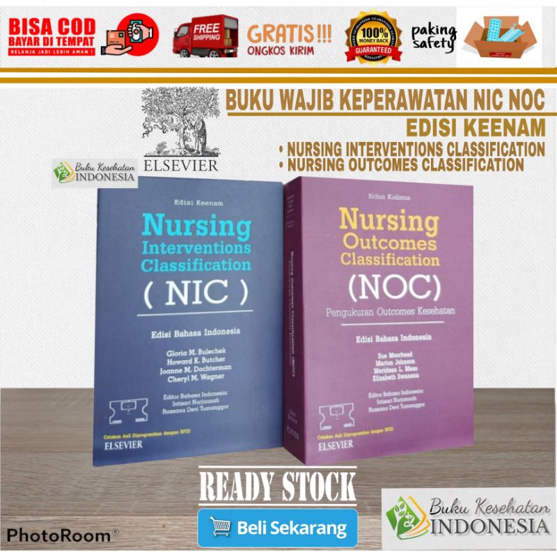 Jual BUKU KEPERAWATAN NANDA NIC NOC EDISI KELIMA DAN KEENAM pelengkap 3S SDKI SIKI SLKI PANDUAN ...