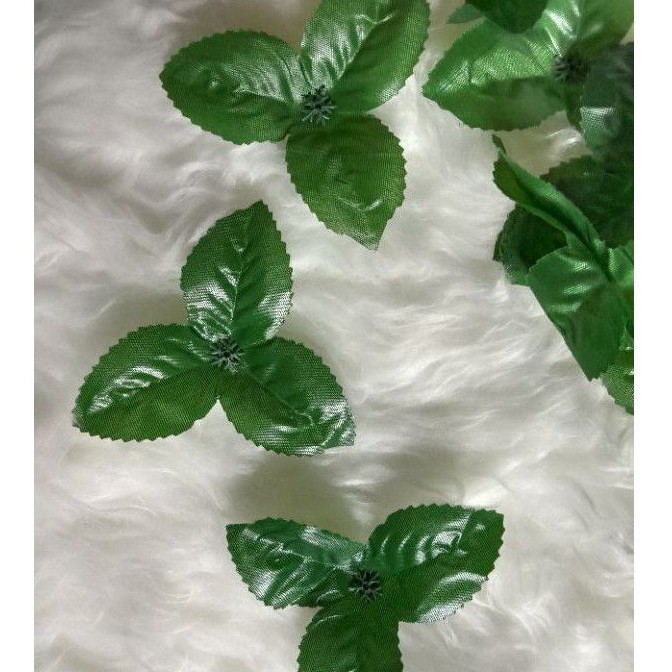 Jual kepala daun hijau / daun tanpa tangkai / daun mini / kepala daun ...