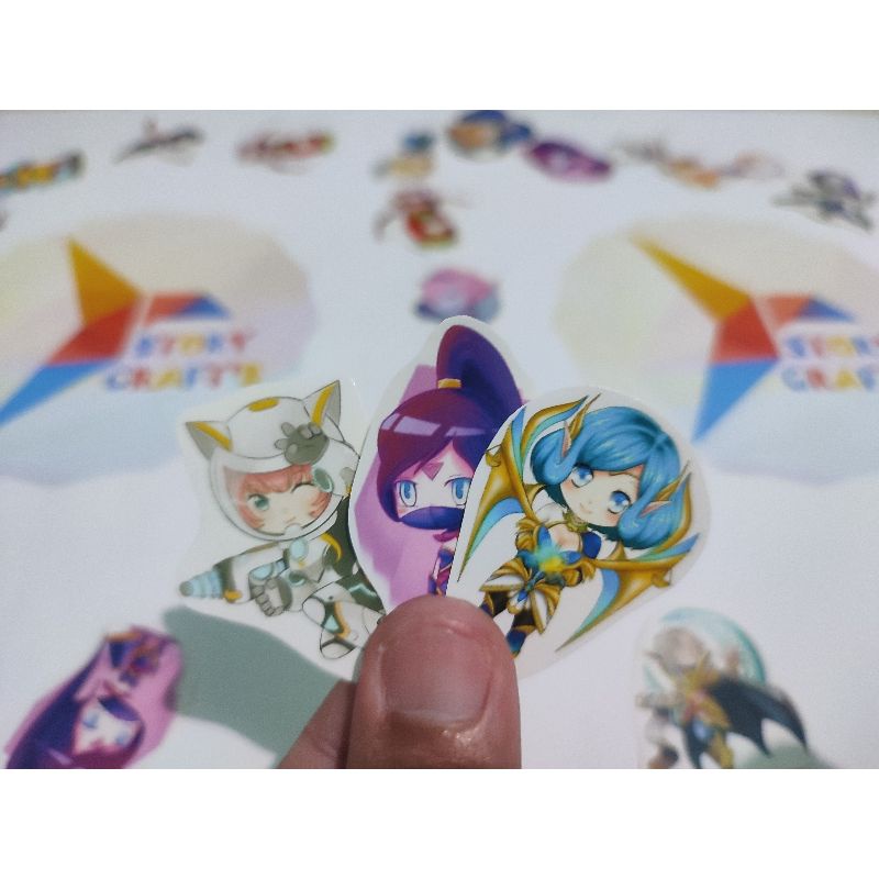 Jual Sticker Chibi Hero Mobile Legend MLBB Kategori 3 Bahan Glosy Cromo ...