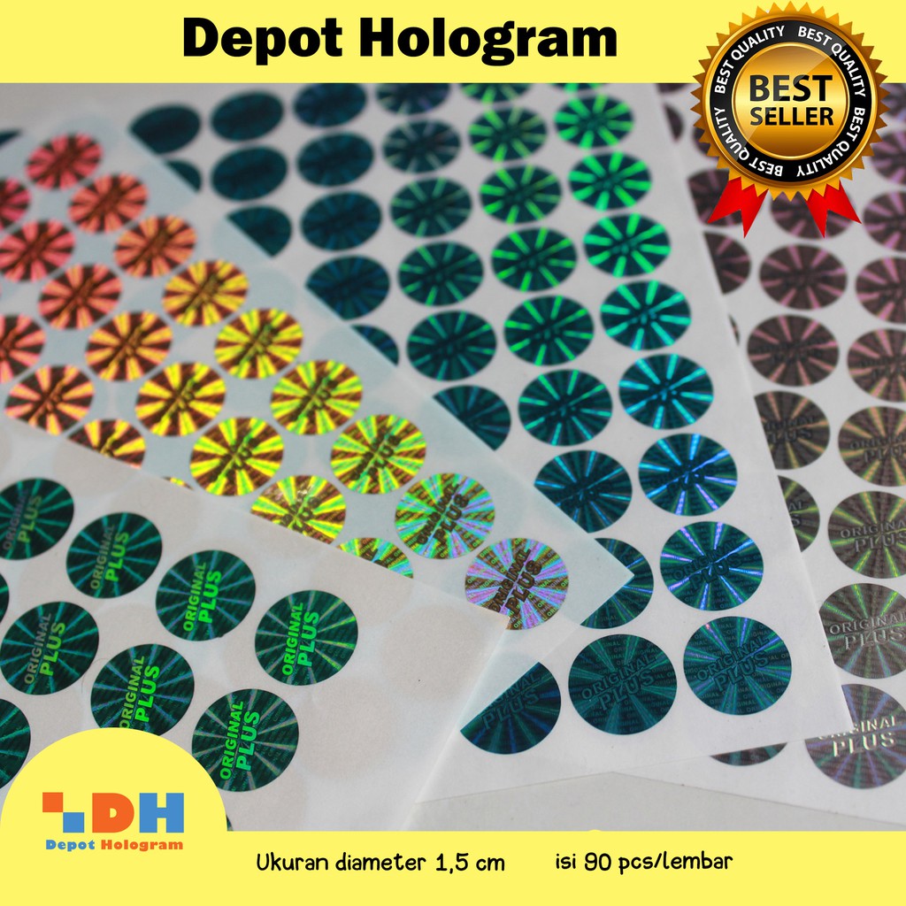 Jual Stiker hologram 3D original plus uk.d. 1,5 cm | Shopee Indonesia