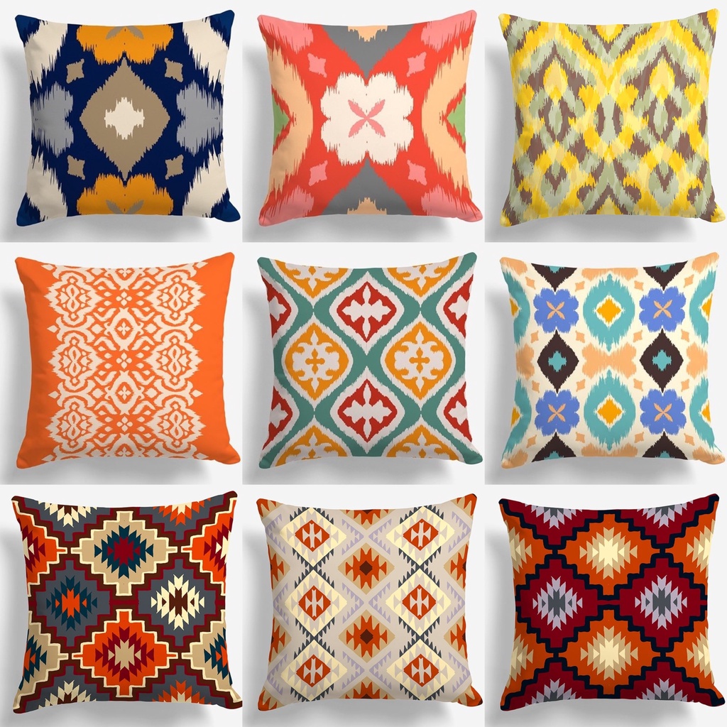 Jual BANTAL SOFA PRINT MOTIF TENUN BATIK 40X40 CM | Shopee Indonesia