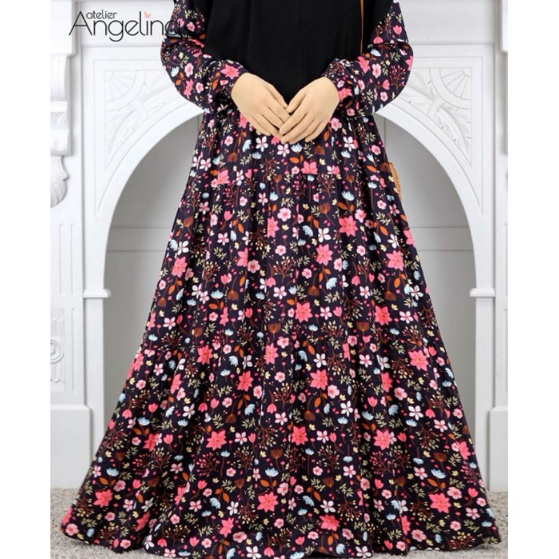 Jual Atelier Angelina Bella Dress Genieflo (Black) | Shopee Indonesia