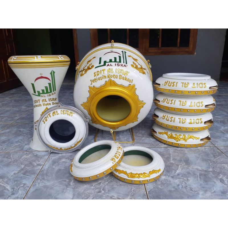 Jual 1 set hadroh ukir nama dan logo warna putih | Shopee Indonesia