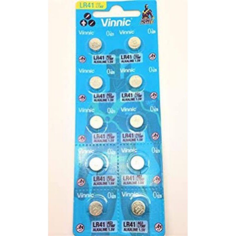 Jual Baterai LR 41 LR41 Soda Vinnic original untuk calculator battery ...