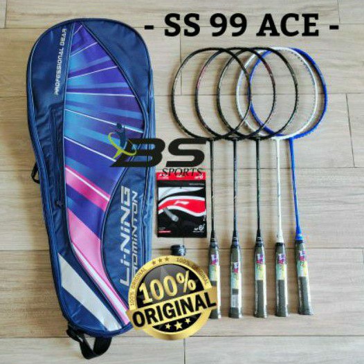 Jual RAKET BADMINTON RAKET LINING SUPER SERIES SS 99 ACE ORIGINAL 100% ...