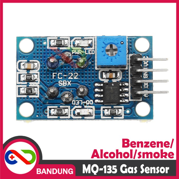 Jual MQ-135 MQ135 GAS SENSOR KUALITAS UDARA AIR QUALITY MODULE ...