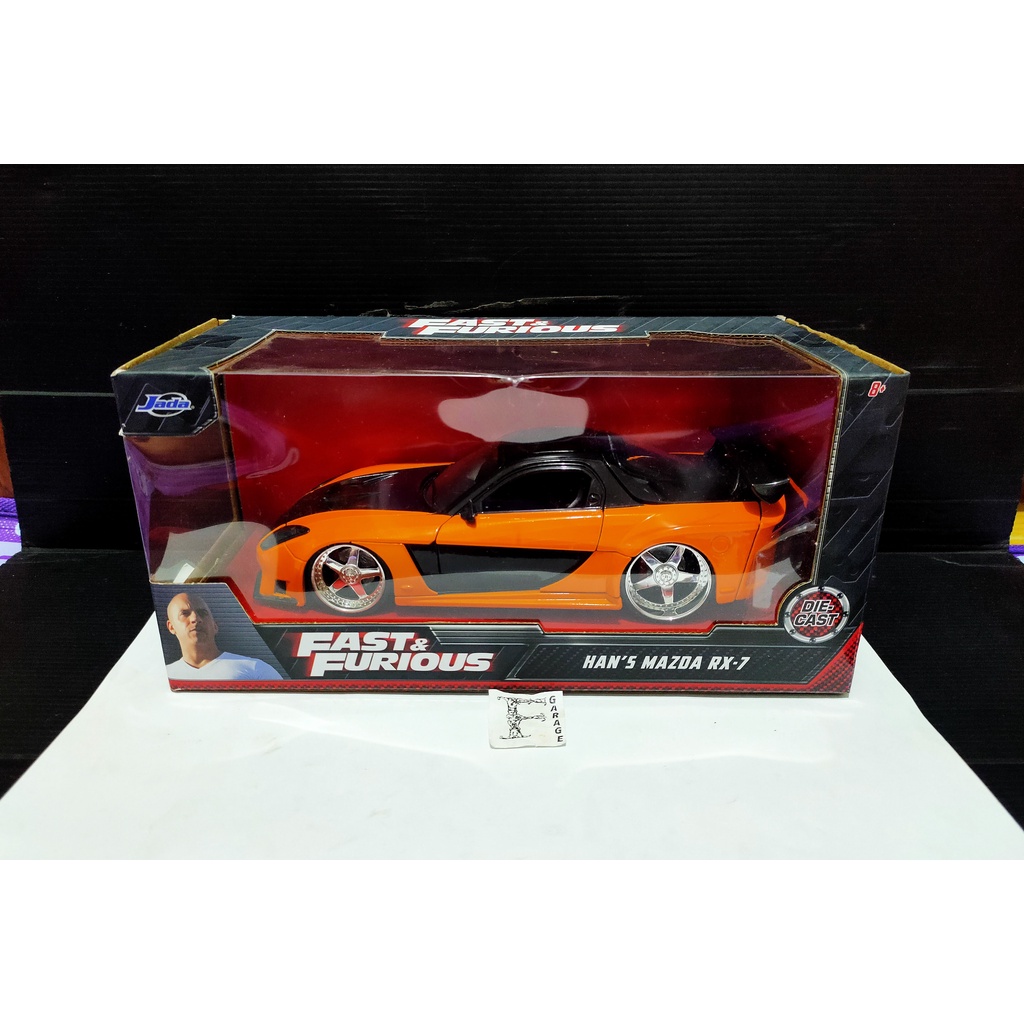 Jual Jada Toys Han Hans Han's Mazda RX7 RX-7 RX 7 Veilside Fast and Furious Tokyo Drift Skala 24 ...