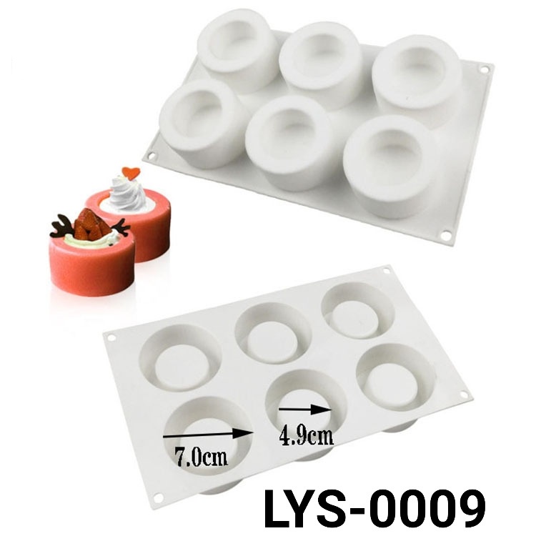 Jual LYS-0009 Cetakan silikon coklat fondan puding cream cake entremet ...