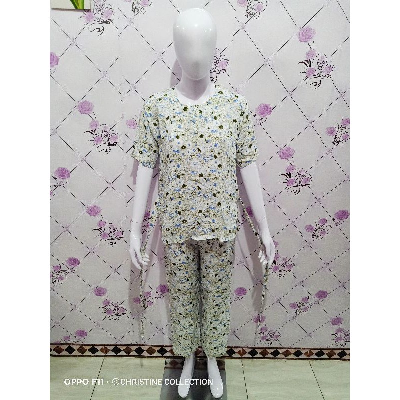 Jual PIYAMA ONE SET/PIYAMA BUSUI MOTIF TIE DYE BAHAN KATUN RAYON ...