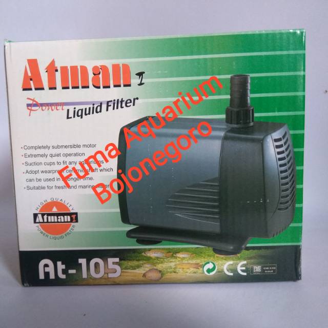 Jual Atman Power Liquid Filter AT-105 Pompa Kolam Aquarium Hidroponik ...