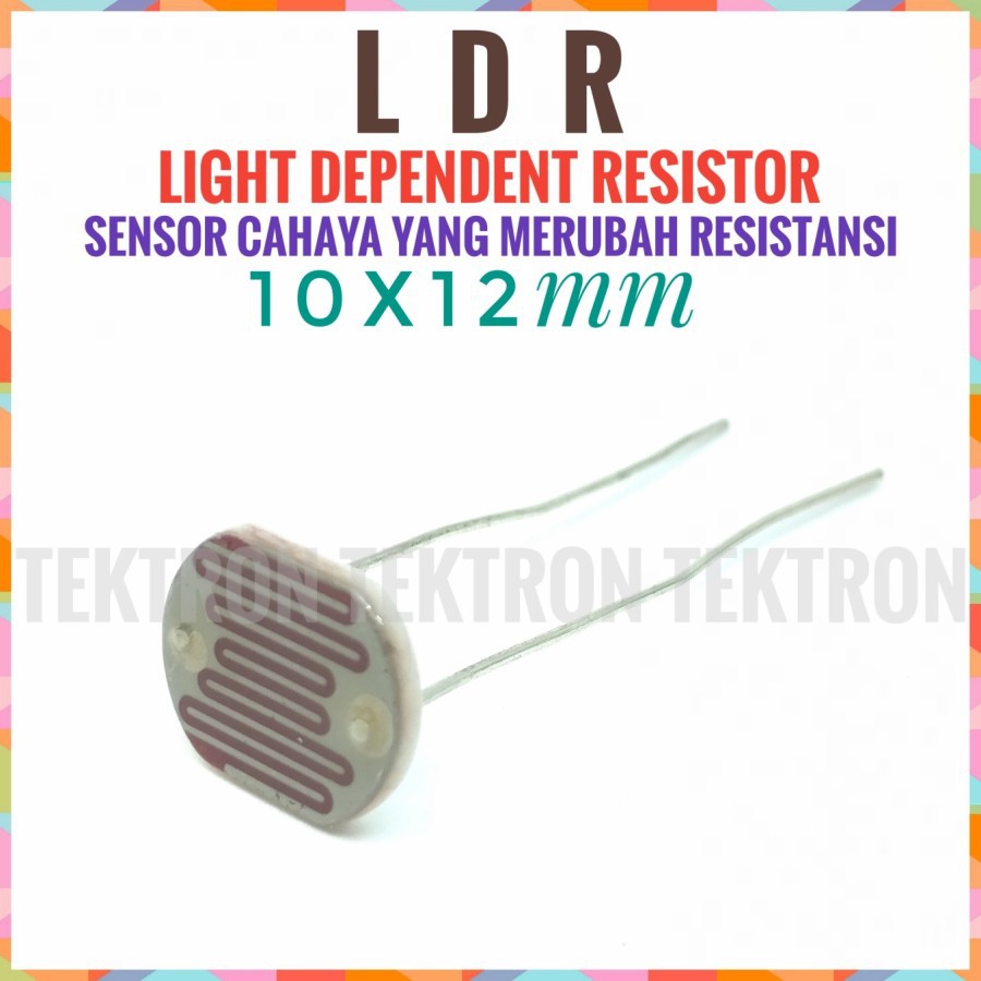 Jual LDR Sensor Cahaya 12mm Besar Light Dependent Resistor 12x10mm Big ...
