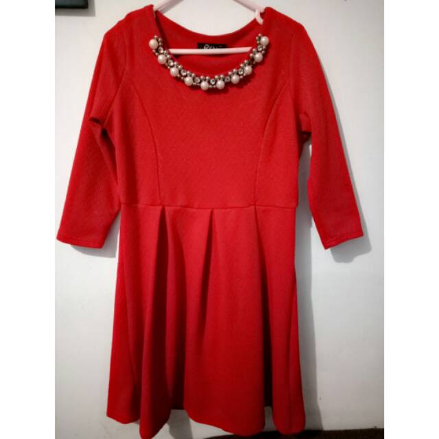 Jual Baju preloved dress merah wanita ( baju bekas layak pakai ...