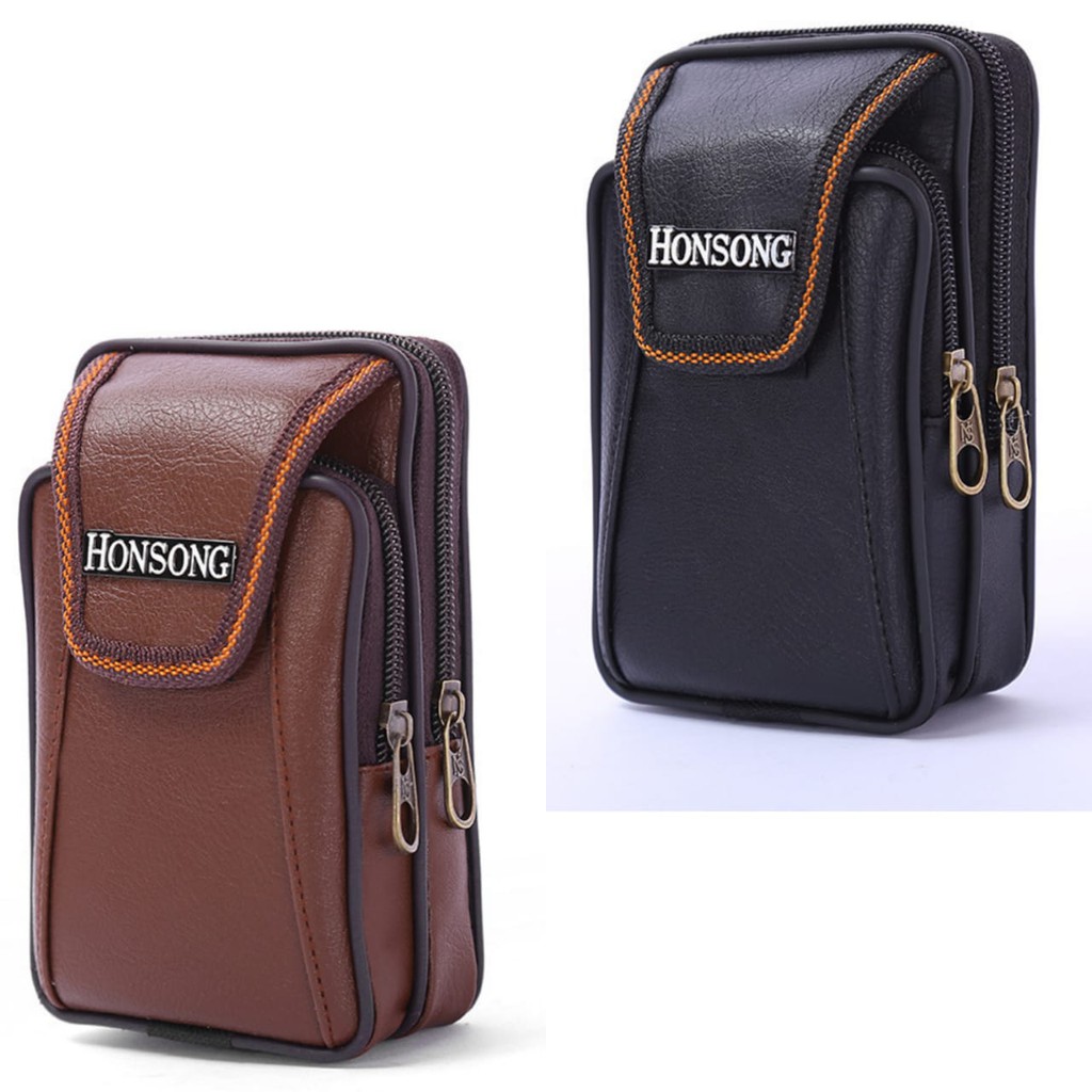 Jual DOMPET HP PINGGANG PRIA KULIT PREMIUM ORI SARUNG GLASVE HP COWOK ...