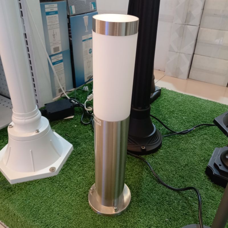 Jual Eglo helsinski lampu taman minimalis gate lamp helsinski SS 43 cm ...