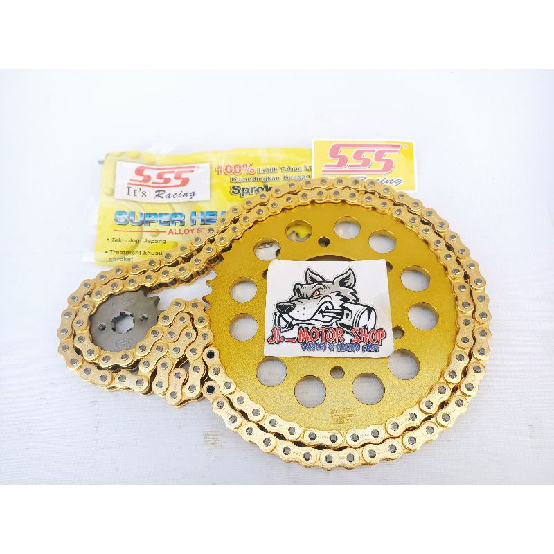 Jual Gearset Gir Set Gear SSS 428 Tiger CB150 CBR150 CB 100 Megapro Satria Fu Sonic Verza Supra ...