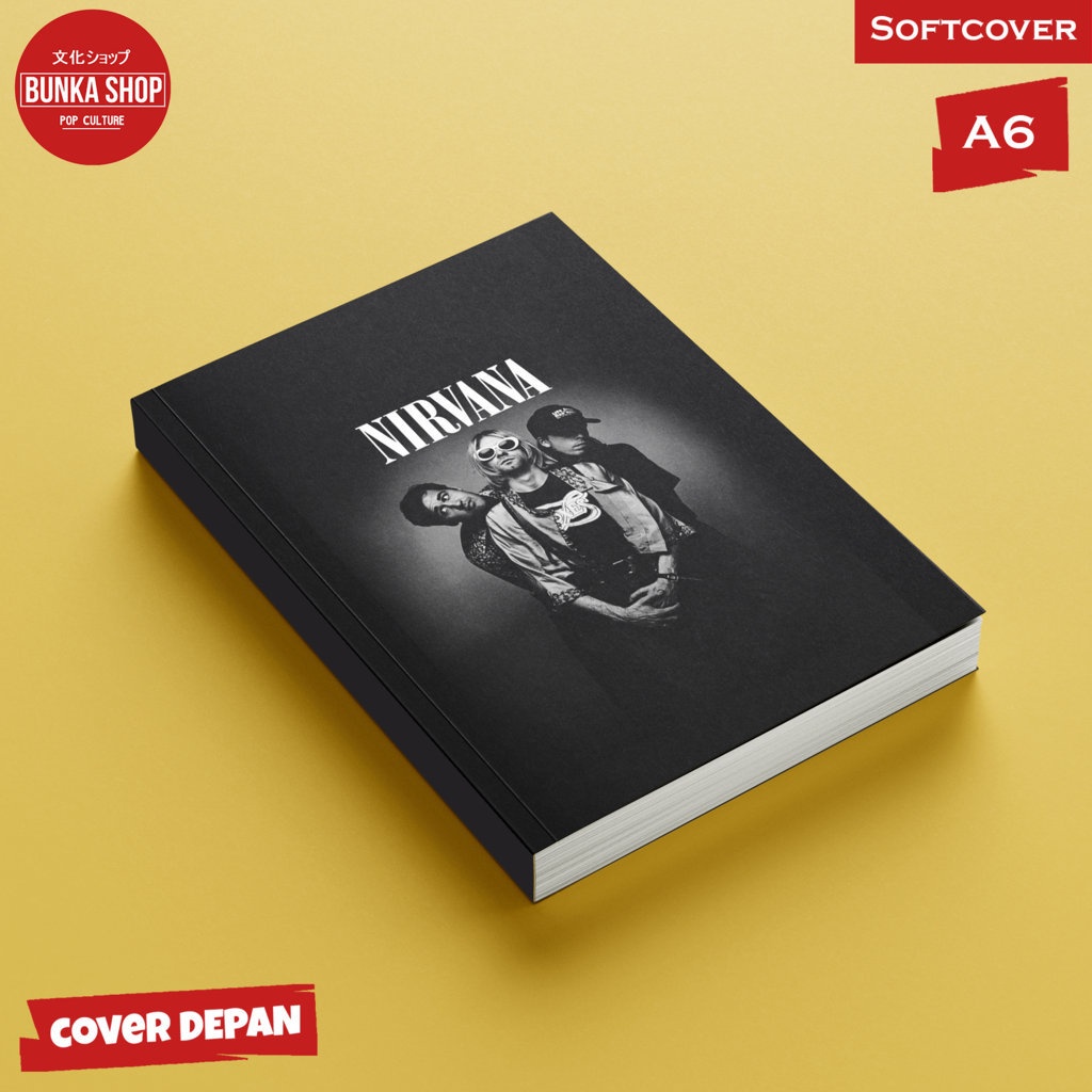 Jual Pocket Note Band Nirvana Softcover A6 Buku Tulis Catatan Notes ...