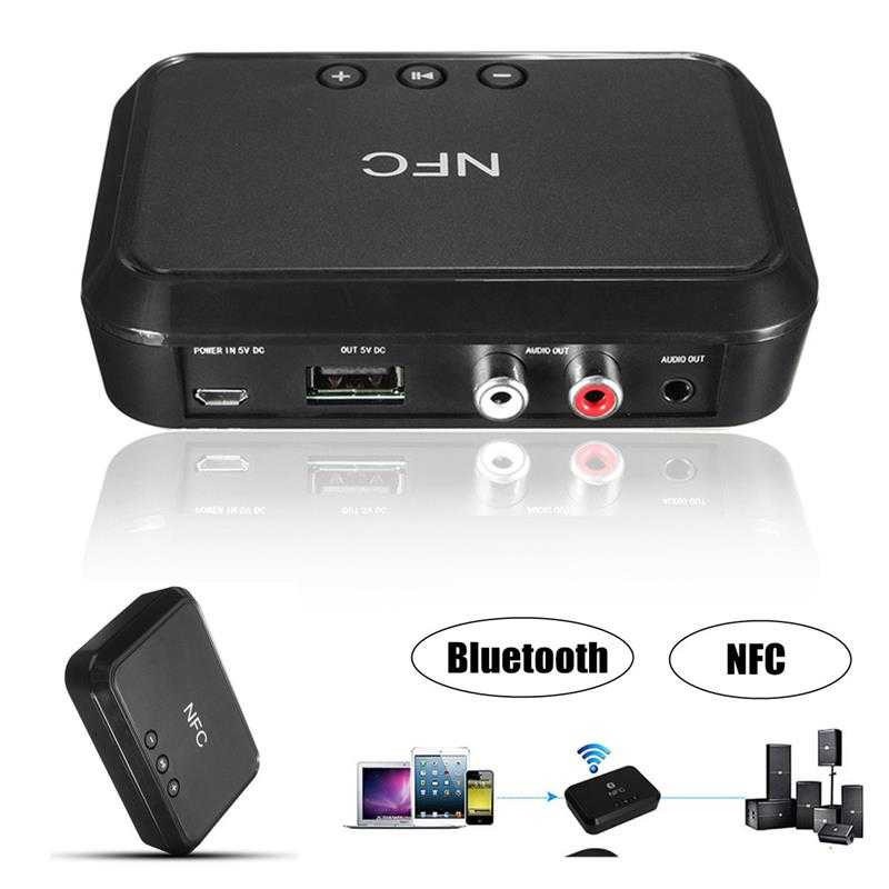 Jual NFC Desktop Bluetooth Wireless Stereo Audio Output Port Music ...