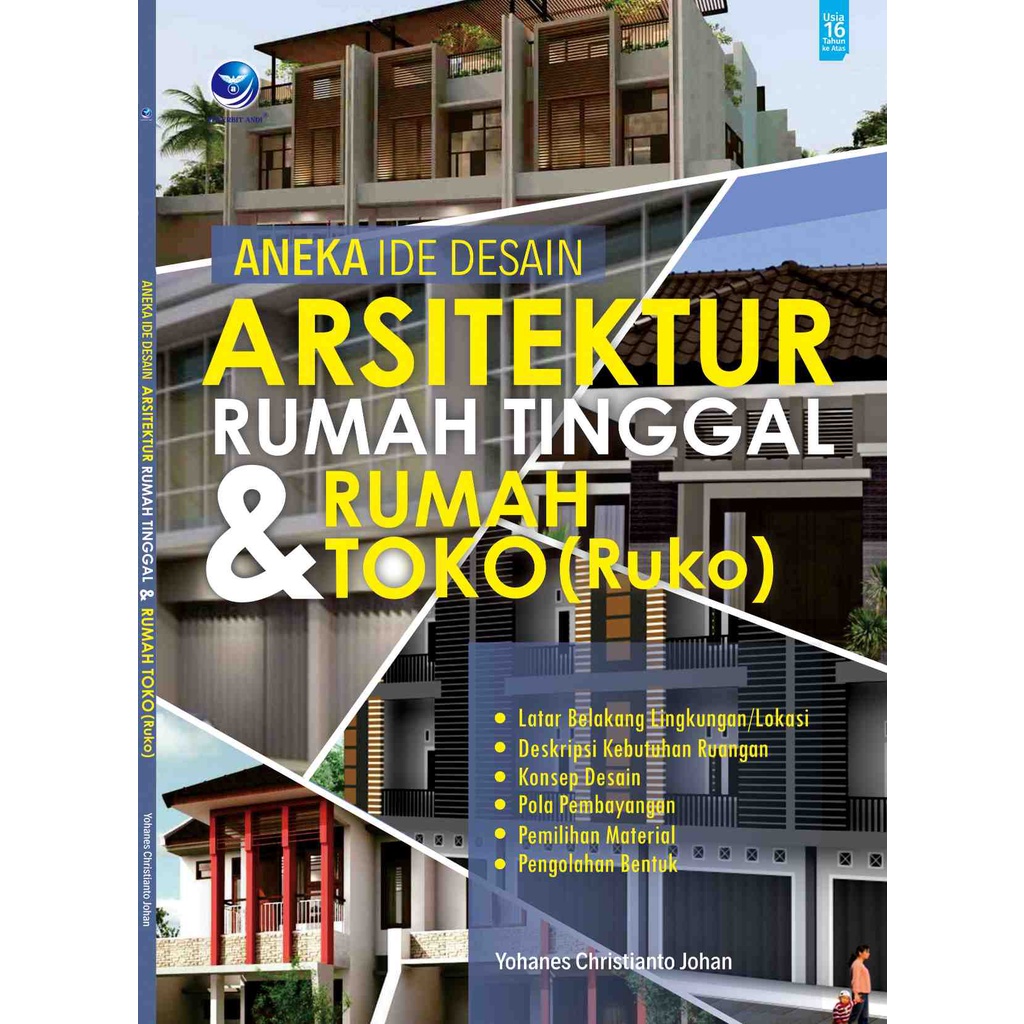 Jual BUKU- Aneka Ide Desain Arsitektur Rumah Tinggal Dan Rumah Toko (Ruko) | Shopee Indonesia