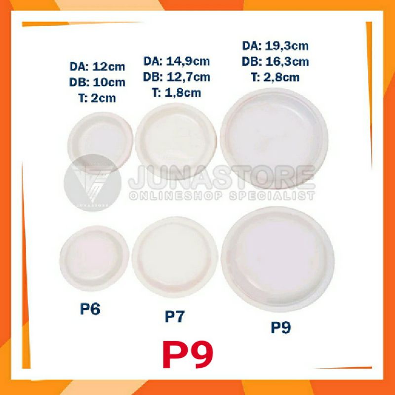 Jual Piring plastik putih susu P9 / ukuran besar | Shopee Indonesia