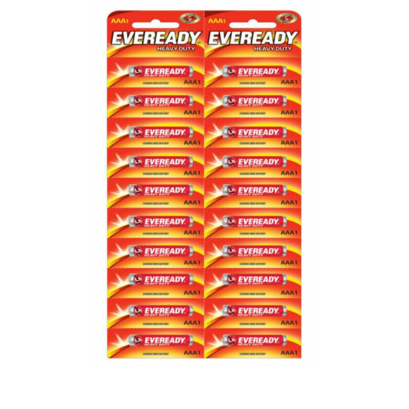 Jual BATERAI/BATTERY Remote Control Eveready Heavy duty AAA1 | Shopee ...