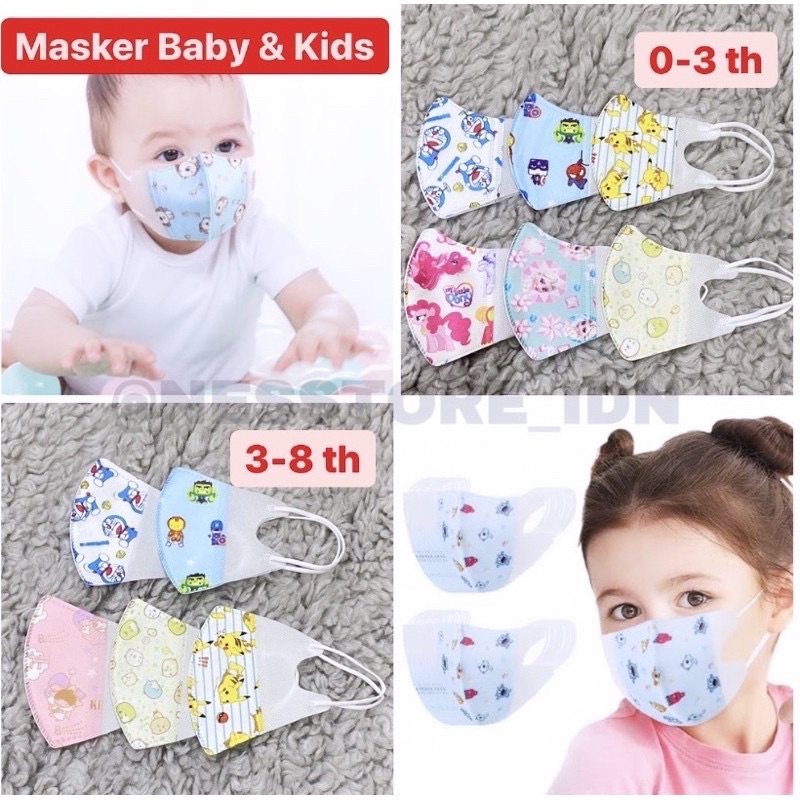 Jual Masker Anak Bayi Balita Duckbill 3PLY ISI 50PCS | Shopee Indonesia