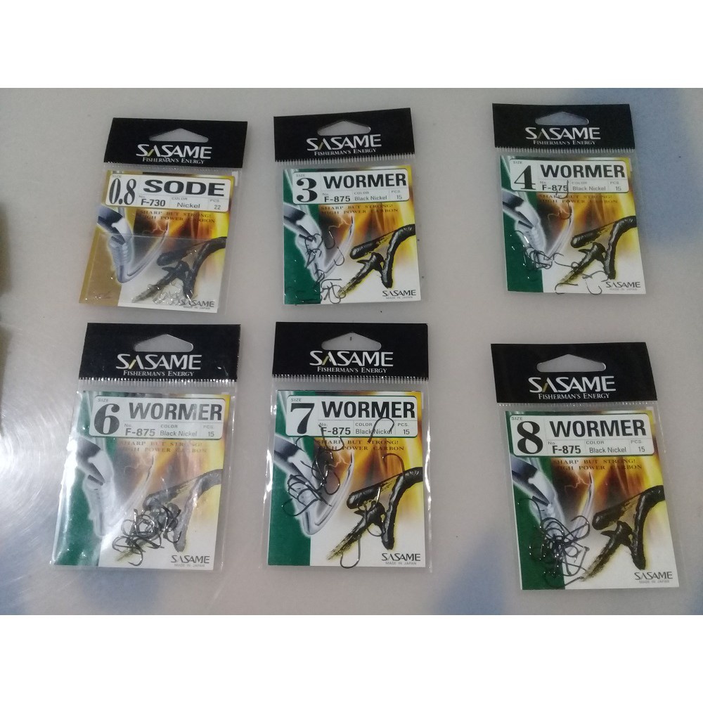 Jual Mata Kail Pancing Sasame Wormer dan Sasame Sode Kail Kuat Murah Cocok Untuk Galatama Atau ...