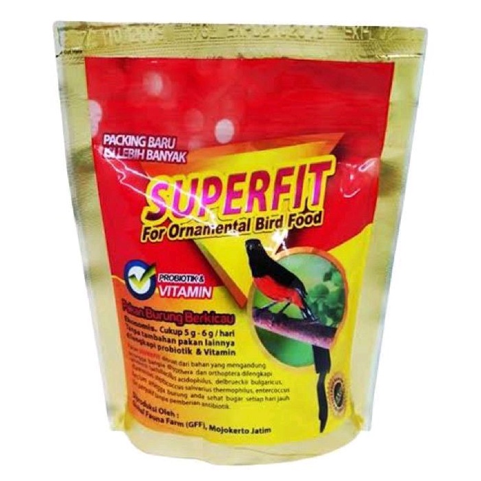 Jual SUPERFIT GOLD SUPER FIT Pakan Voer High Protein Untuk Burung Murai ...
