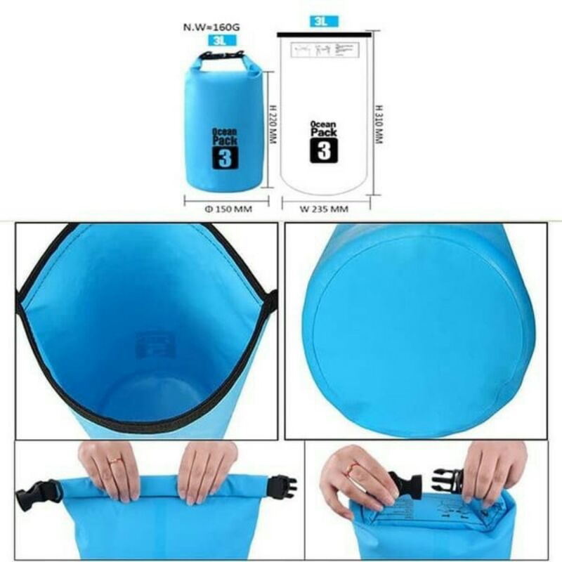 Jual Dry bag 3L Ocean Park tas anti air kantong air | Shopee Indonesia