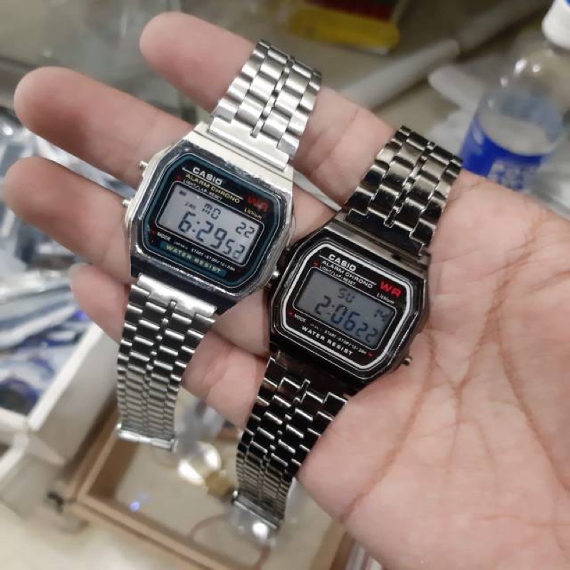 Jual Jam Tangan Pria Wanita Unisex Casio Digital Rantai Kotak F91W | Shopee Indonesia